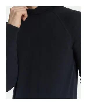 Malo Cashmere Raglan Hooded Sweatshirt - Blue