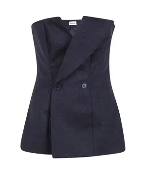 P.a.r.o.s.h Button-detail Top - Black