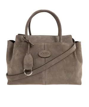 TOD'S Structured Suede Tote Bag