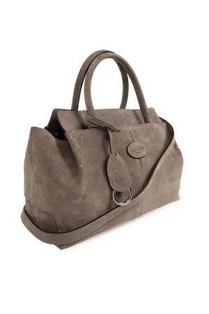 TOD'S Structured Suede Tote Bag