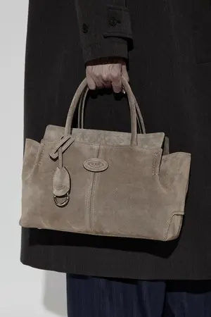 TOD'S Structured Suede Tote Bag