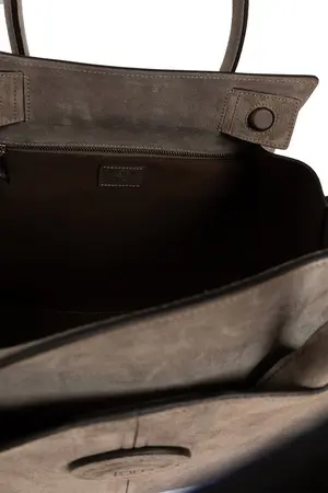 TOD'S Structured Suede Tote Bag