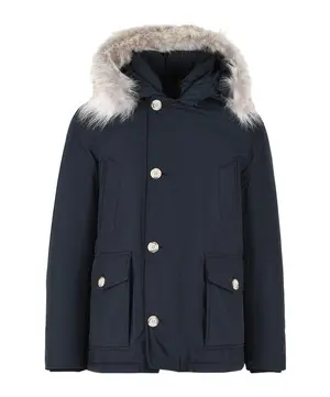 Woolrich Long-sleeved Hooded Parka Coat