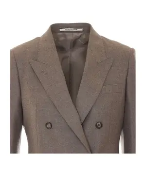 Tagliatore Double Breasted Peak Lapel Blazer