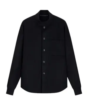 Giorgio Armani Double Cashmere Mandarin Collar Shirt Jacket