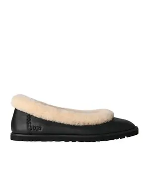 UGG Fur Trim Ballerina