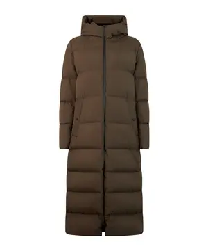 Herno Zip-up Hooded Long Coat