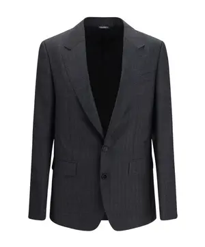 Dolce & Gabbana Dolce Gabbana Single-breasted Tailored Blazer - Black