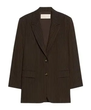 IBLUES Straight-cut Striped Blazer