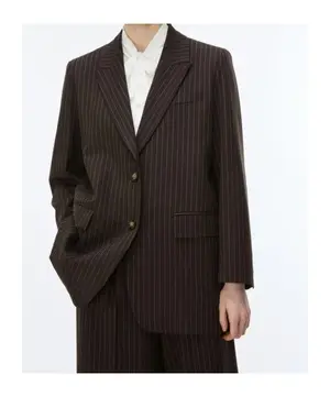 IBLUES Straight-cut Striped Blazer
