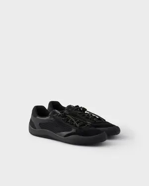 Prada Speedrock Mesh Fabric Sneakers