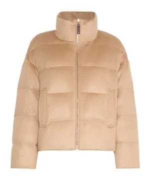 Max Mara Quilted Puffer Jacket - Camel