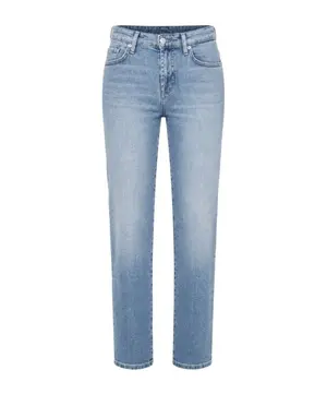 7 For All Mankind Calie Straight Leg Jeans - Blue
