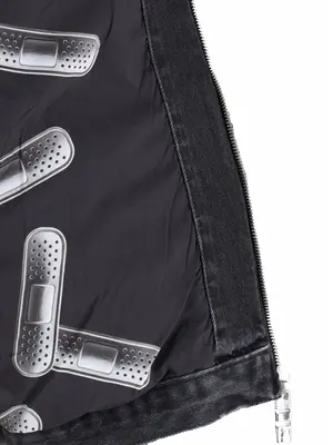 PDFCHANNEL Pdf Paisley Bandana Denim Jacket