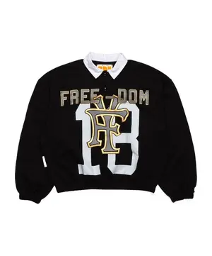 PDFCHANNEL Pdf Freedom Graphic Polo Shirt - Black