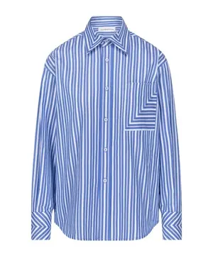 Victoria Beckham Striped Cotton Shirt