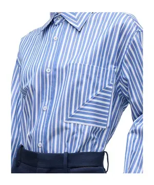 Victoria Beckham Striped Cotton Shirt