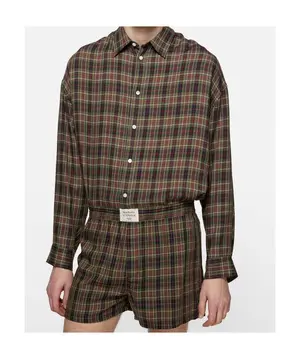 Acne Studios Plaid Casual Shorts