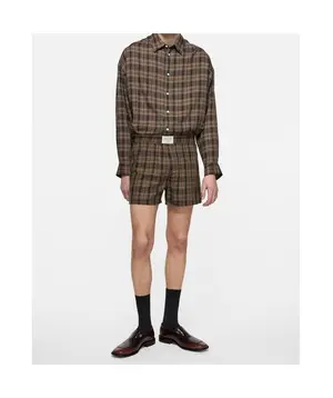 Acne Studios Plaid Casual Shorts