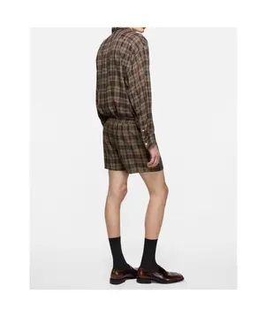 Acne Studios Plaid Casual Shorts