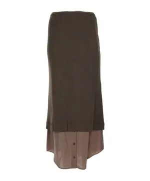 ALYSI Layered Sheer-hem Skirt