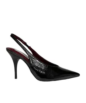 Steve Madden Pointed-toe High-heeled Sandals - Black