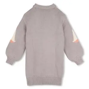 Chloé Flamingo Intarsia Knitted Sweater Dress