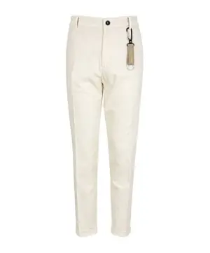MANUEL RITZ Casual Trousers With Belt Loops - White