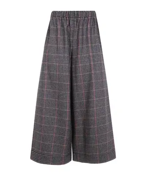DANIELA GREGIS Elastic-waist Casual Trousers - Black
