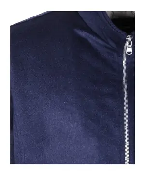 BARBA NAPOLI Fox Bomber Jacket - Blue