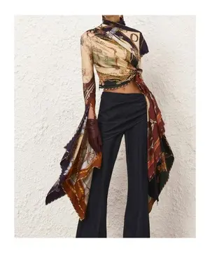 Zimmermann Valiant Draped Scarf Top