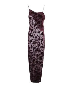 ANN DEMEULEMEESTER Aaricia Long Bias Slip Dress - Deep Red