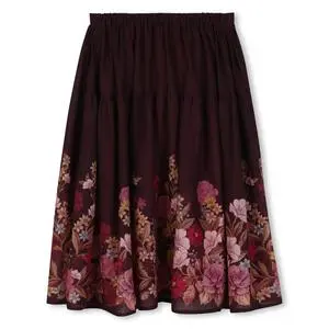 Chloé Floral-print Tiered Skirt