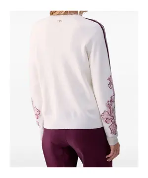 Liu Jo V-neck Jacquard Knit Top