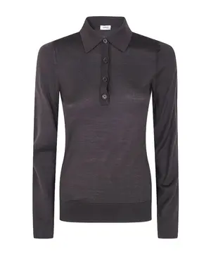 MRZ Long Sleeves Polo Neck Sweater - Mocha