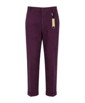 MANUEL RITZ Casual Trousers With Belt Loops - Red