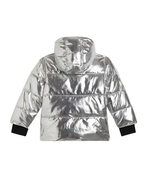 Stella McCartney Metallic Star Long-sleeve Puffer Jacket