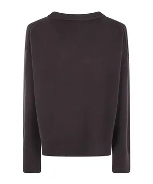 MRZ Cropped Oversized Round Neck Sweater
