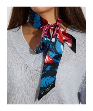 Givenchy Pointed Silk Scarf - Multiple Colors
