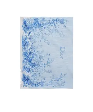 Dior Dioriviera Toile De Jouy Floral Garden Sarong - Blue