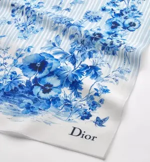Dior Dioriviera Toile De Jouy Floral Garden Sarong