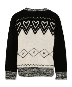 MOLO Griselda Intarsia-knit Heart-motif Jumper