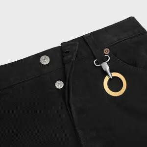 Celine Wide Leg Jeans 001 In Heavy Cotton Twill