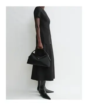 TOTEME Logo Plaque Top Handle Bag