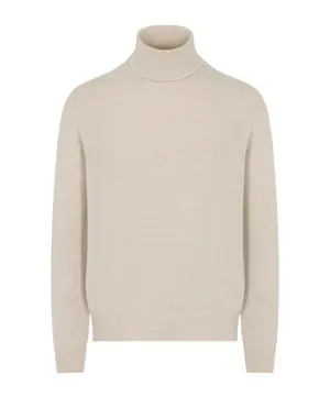 Brioni Turtleneck Knitted Jumper - Light Brown