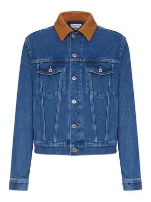 Bottega Veneta Medium Indigo Wash Denim Jacket - Multicolor
