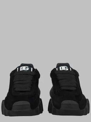 Dolce & Gabbana Leather Athletic Sneakers - Black