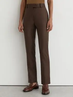 REISS Derby Wool-blend Slim-leg Trousers