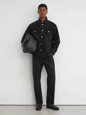 REISS Dylan Twin-pocket Denim Jacket
