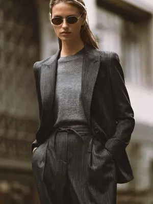 REISS Derby Wool-blend Single-breasted Blazer - Dark Grey